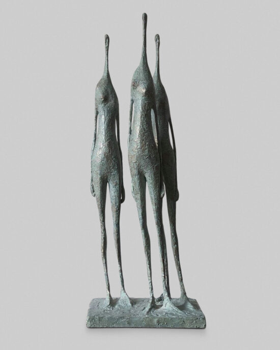 3 Standing figures IV | Contemporary sculpture by Pierre Yermia for ...