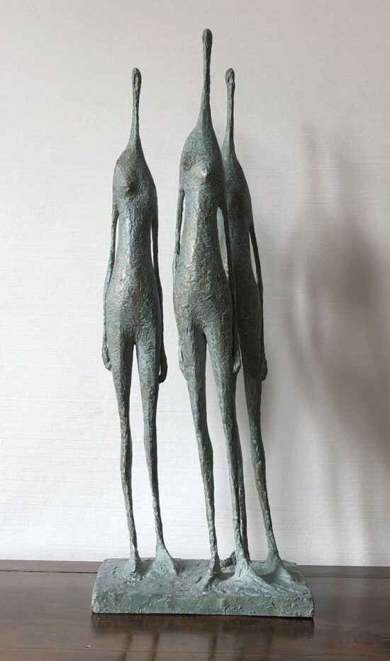 3 Standing figures IV | Contemporary sculpture by Pierre Yermia for ...