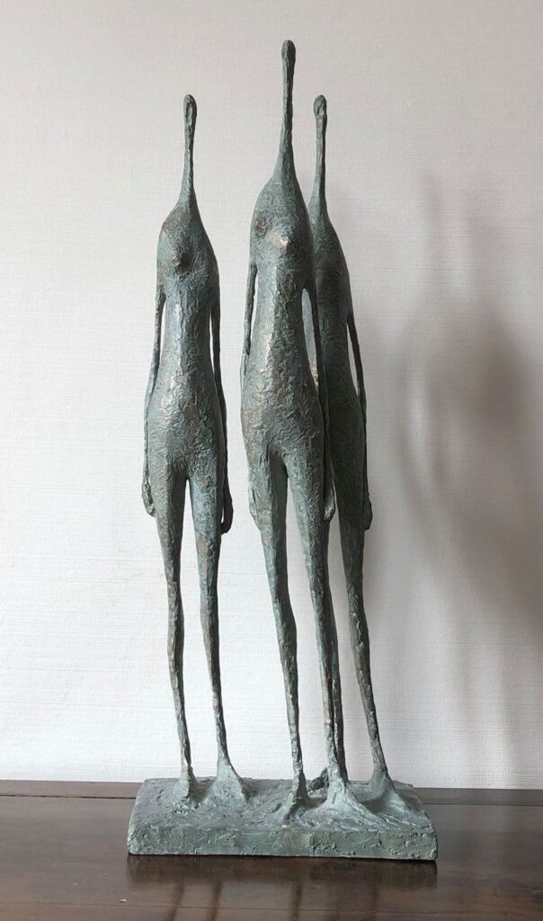 3 Standing figures IV | Contemporary sculpture by Pierre Yermia for ...