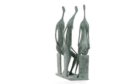 3 Seated Figures II | Contemporary sculpture by Pierre Yermia for Sale ...