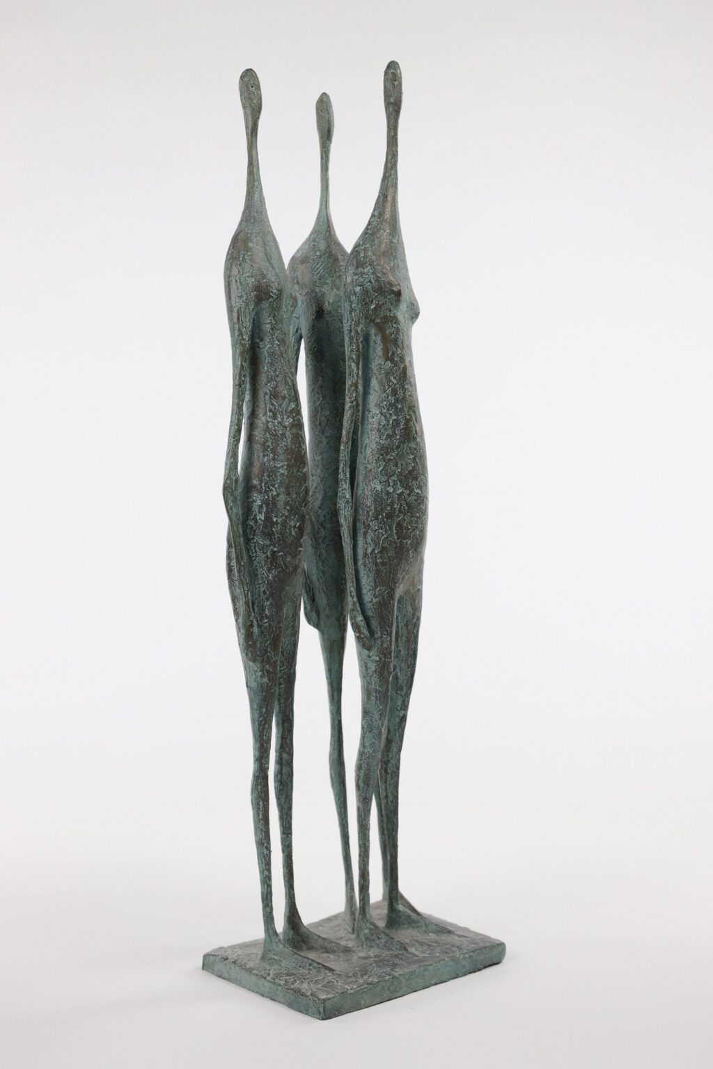3 Standing figures V | Contemporary sculpture by Pierre Yermia for Sale ...