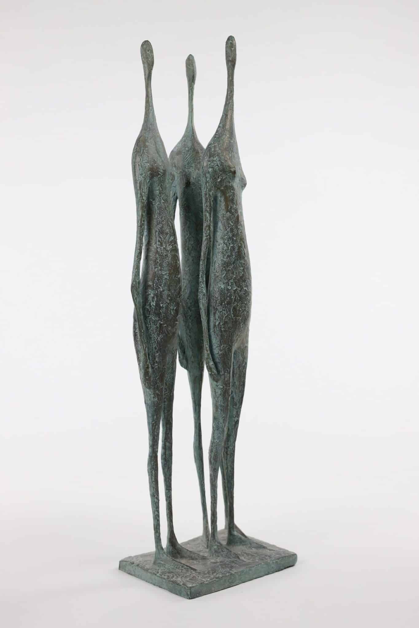 3 Standing figures V | Contemporary sculpture by Pierre Yermia for Sale ...