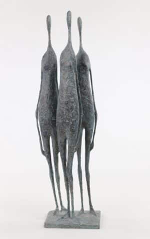 3 Standing figures VI | Contemporary sculpture by Pierre Yermia for ...