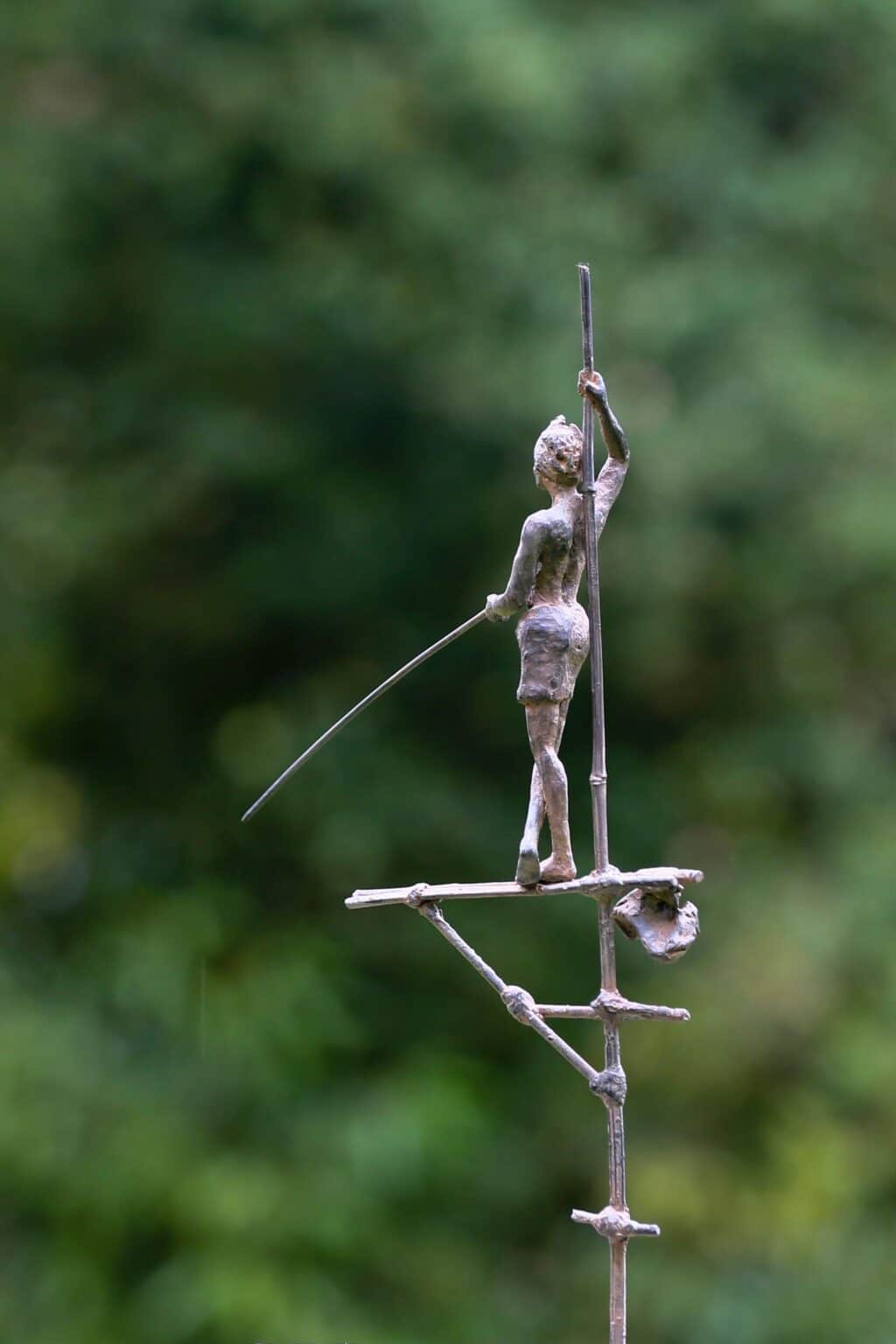 Fisherman on stilt II | Contemporary sculpture by Marine de Soos for ...