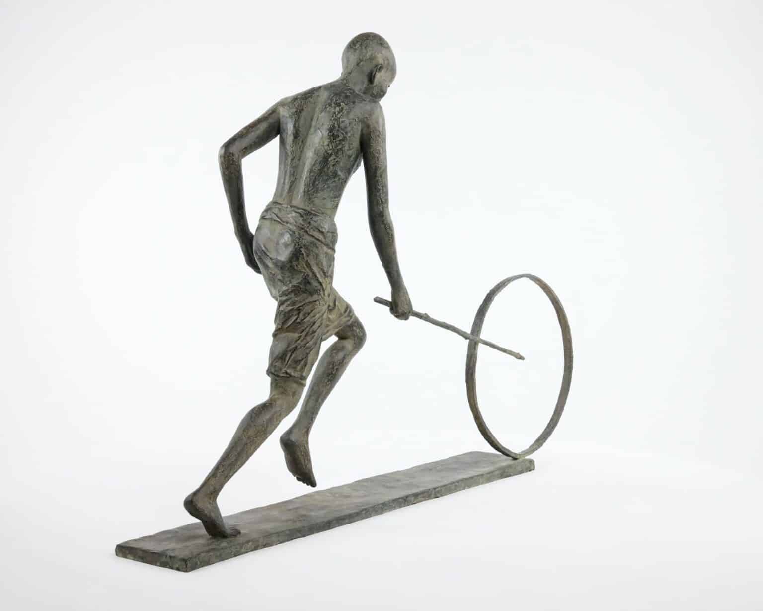 Le Pousseur de Lune | Contemporary sculpture by Marine de Soos for Sale ...