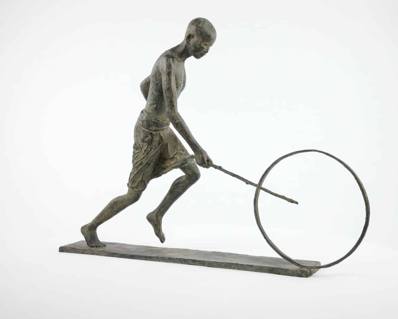 Le Pousseur de Lune | Contemporary sculpture by Marine de Soos for Sale ...