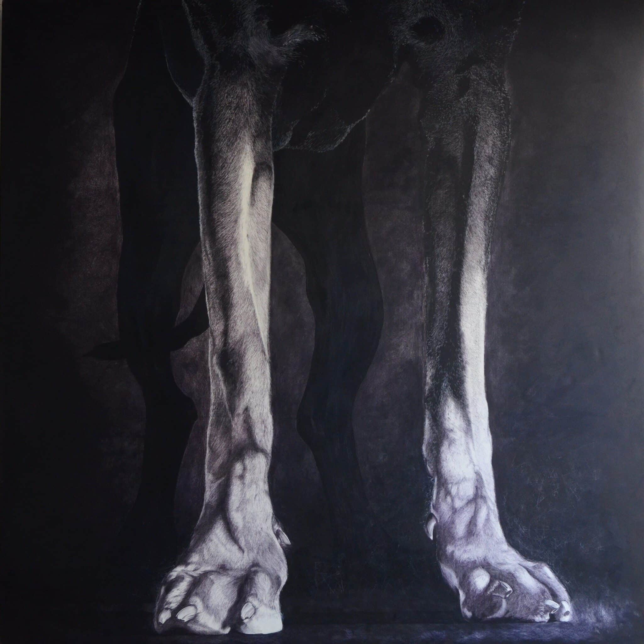 Holy Shroud II | Contemporary drawing by Cécile Bisciglia for Sale at ...