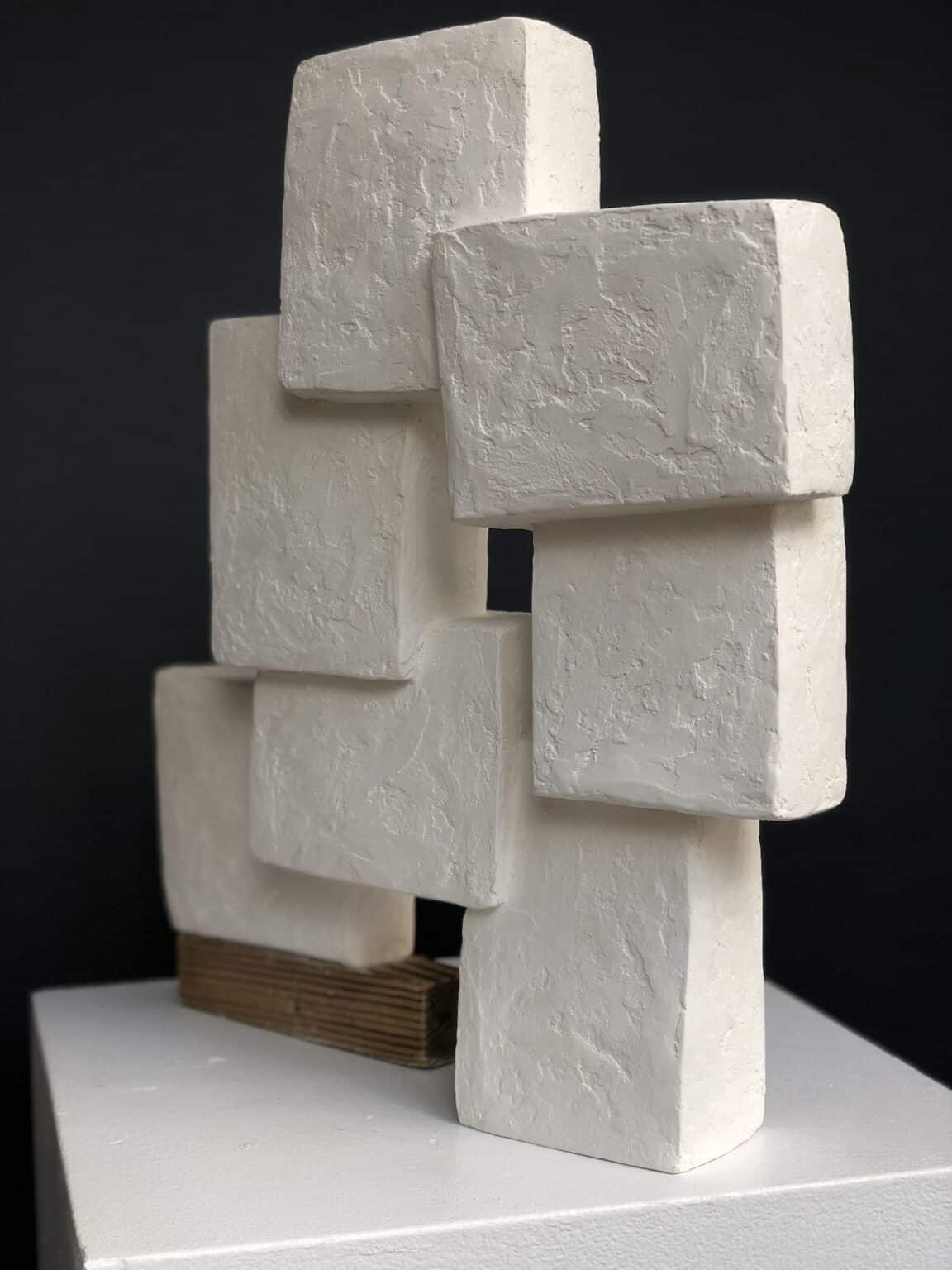 Unity VI, plaster | Contemporary sculpture by Delphine Brabant for Sale ...