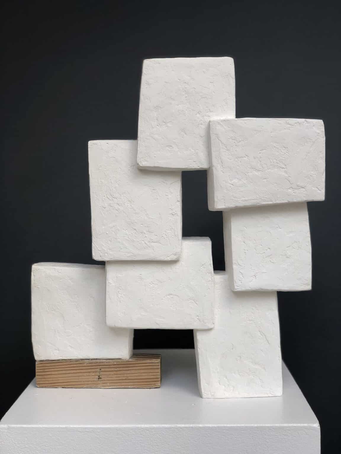 Unity VI, plaster | Contemporary sculpture by Delphine Brabant for Sale ...