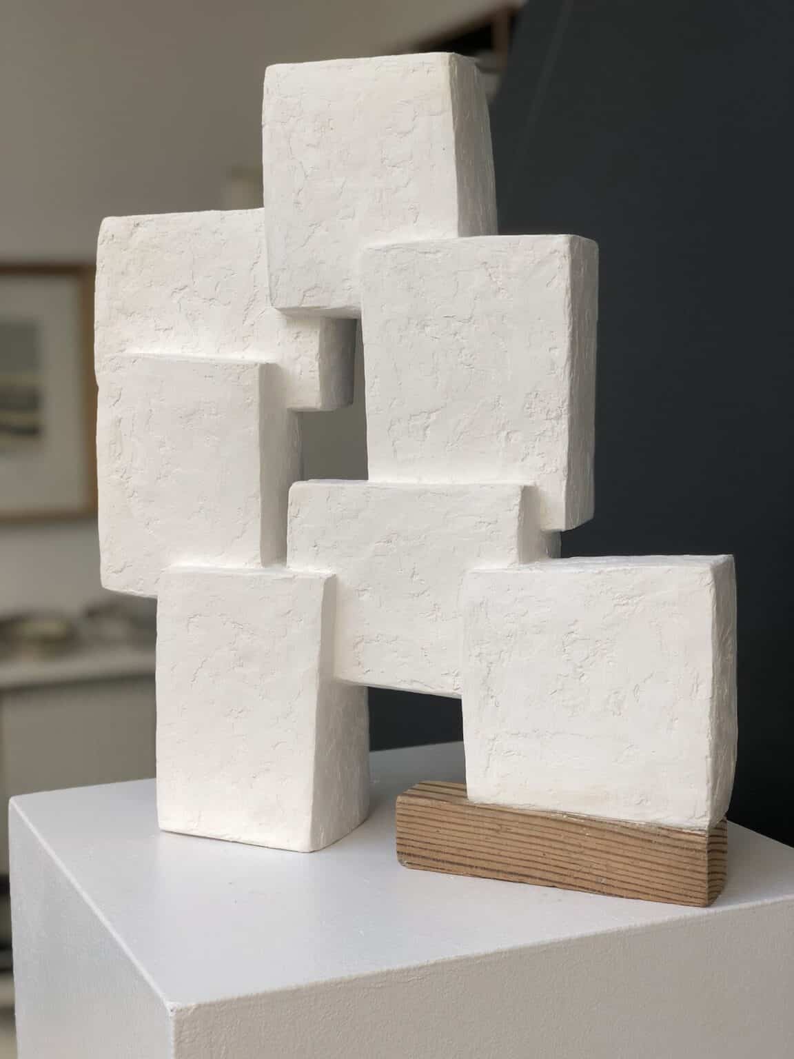 Unity VI, plaster | Contemporary sculpture by Delphine Brabant for Sale ...
