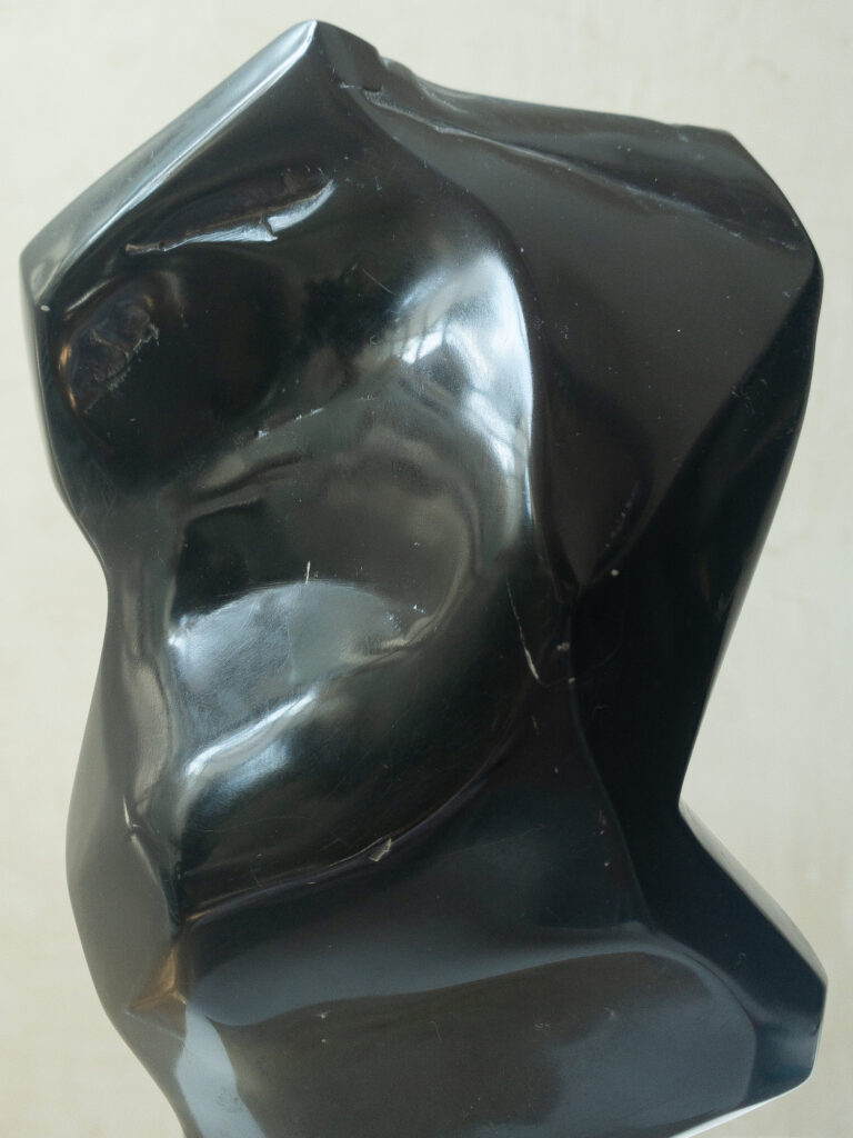 Black bust by Yann Guillon - Contemporary sculpture | Artistics