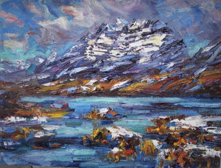 Liathach and Loch Clair by Jonathan Shearer - Contemporary painting ...