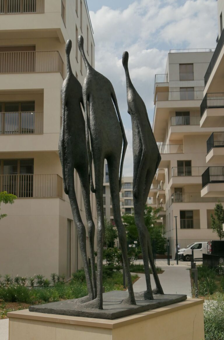3 Monumental Standing Figures | Contemporary sculpture by Pierre Yermia ...