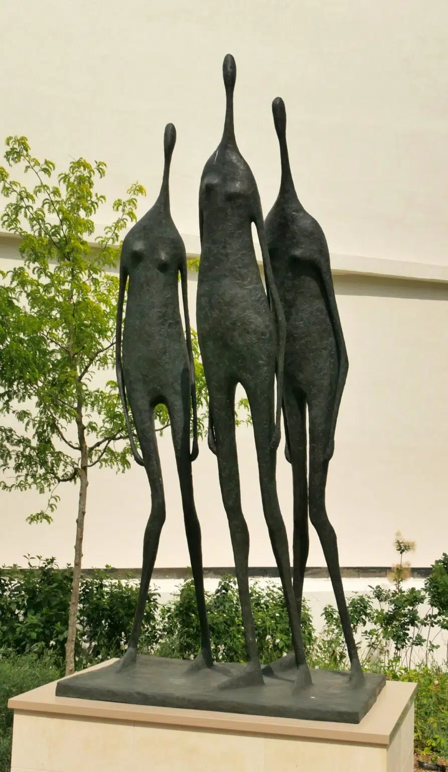 3 Monumental Standing Figures | Contemporary sculpture by Pierre Yermia ...