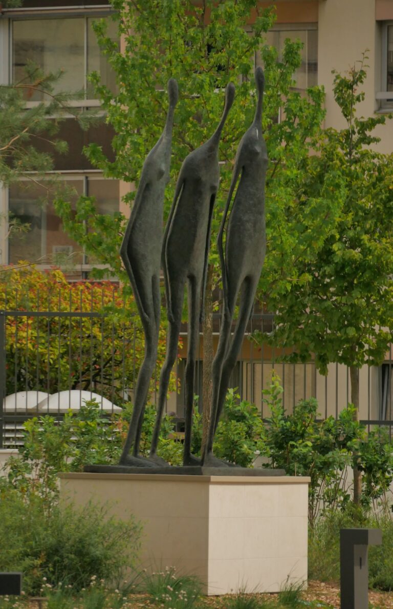 3 Monumental Standing Figures | Contemporary sculpture by Pierre Yermia ...