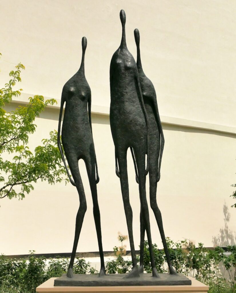 3 Monumental Standing Figures | Contemporary sculpture by Pierre Yermia ...
