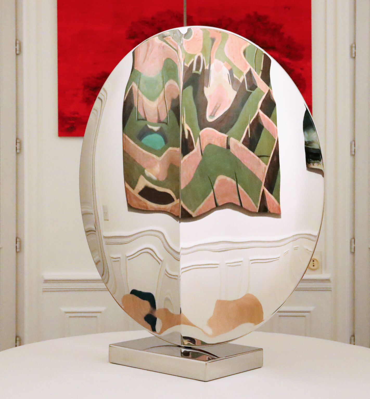 Mirror "with fold" I by Franck K - Contemporary sculpture | Artistics
