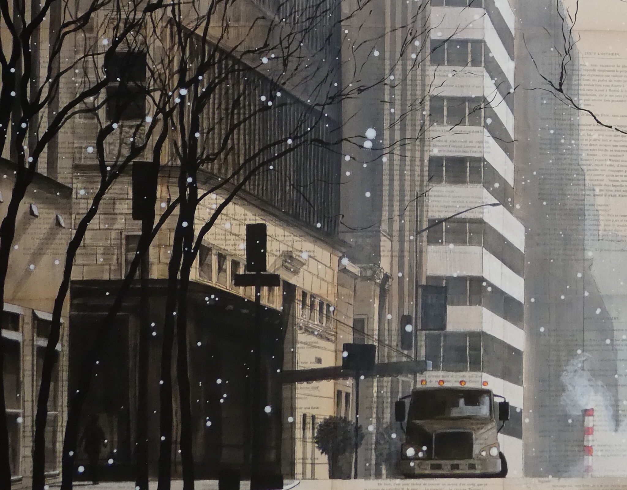 March | Contemporary painting by Guillaume Chansarel for Sale at Artistics