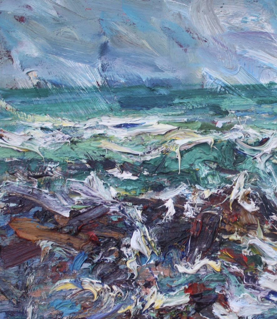Breakers on Shandwick Beach by Jonathan Shearer - Contemporary painting ...