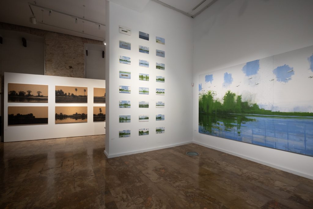 Installation of 6 African Landscape Paintings (Casamance Series) by ...