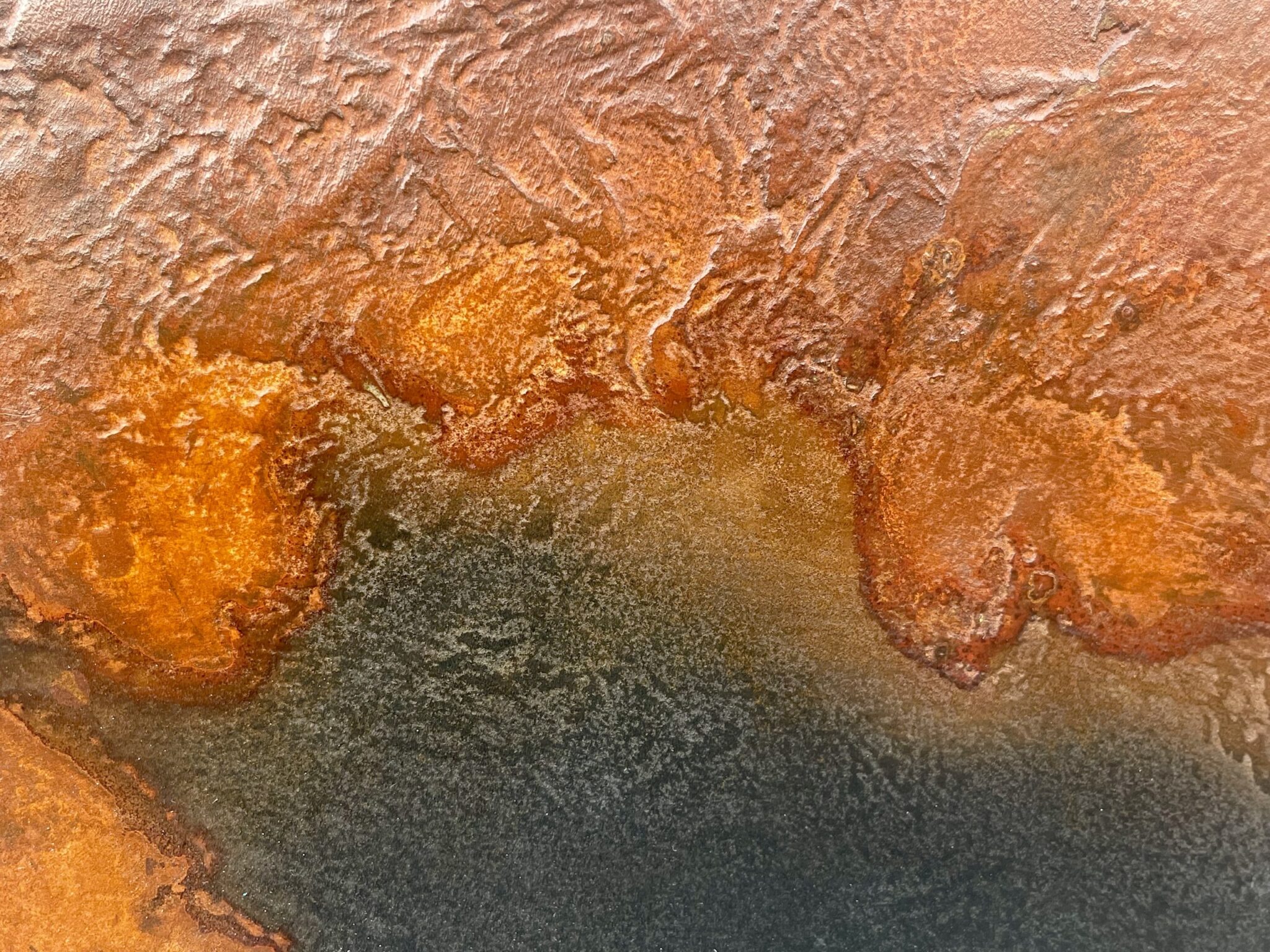 Land of Fire III by Frédérique Domergue - Contemporary painting | Artistics