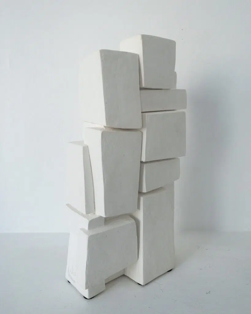 Unity I, plaster by Delphine Brabant - Contemporary sculpture | Artistics