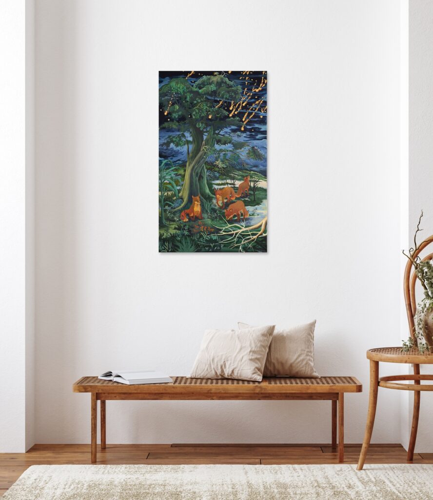 Bleeding Sky by Rene Gonzalez - Contemporary painting | Artistics