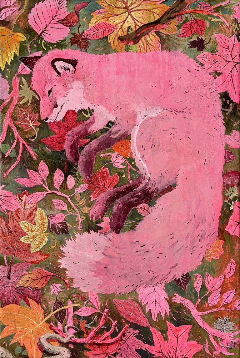 Fallen Fox by Rene Gonzalez - Contemporary painting | Artistics