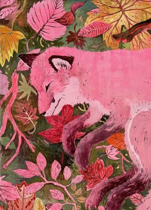 Fallen Fox by Rene Gonzalez - Contemporary painting | Artistics