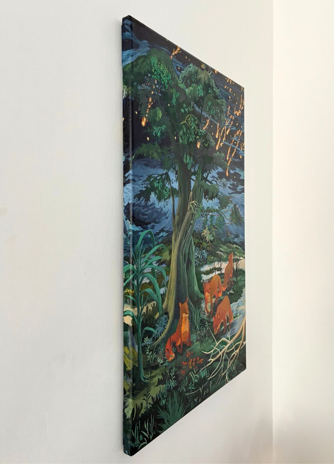 Bleeding Sky by Rene Gonzalez - Contemporary painting | Artistics